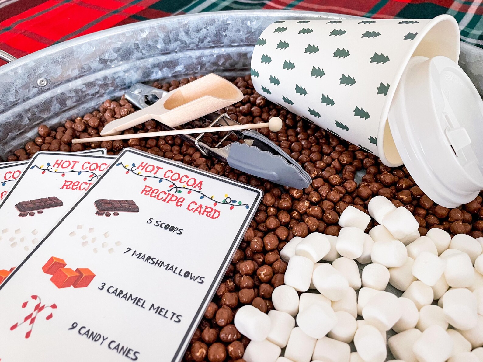 Hot Cocoa Sensory Bin Kit & Recipe Cards | Winter/holiday Sensory Bin ...