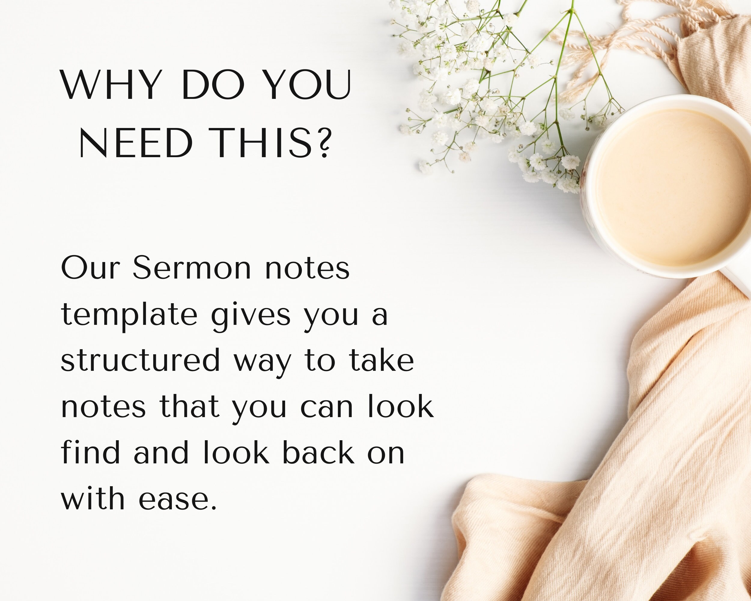 Sermon Notes PDF Sermon Notes Printable Digital Sermon Notes Sermon ...