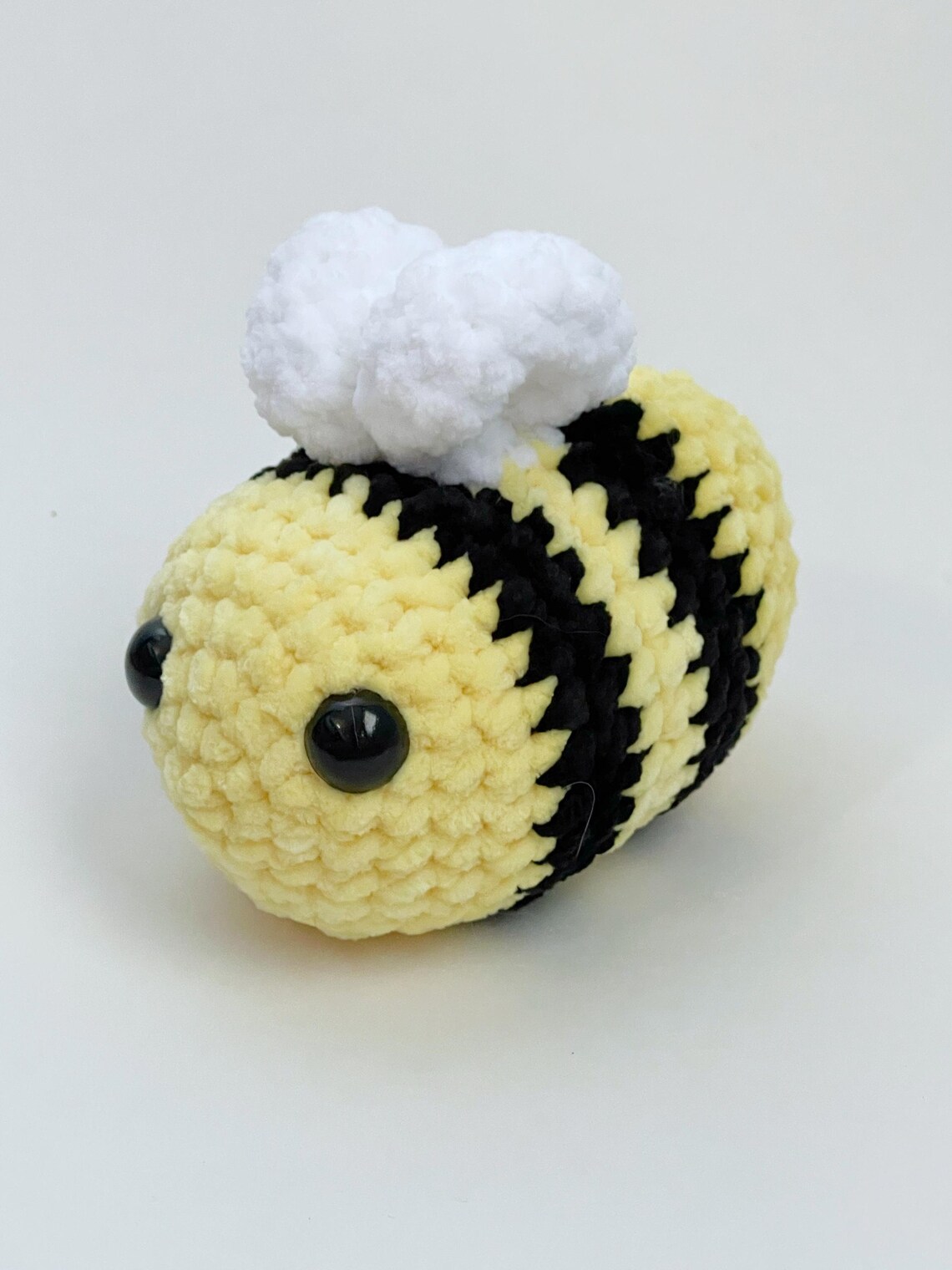 Bumble Bee Yellow and Black Stuffed Animal Plushie - Handmade Crochet ...