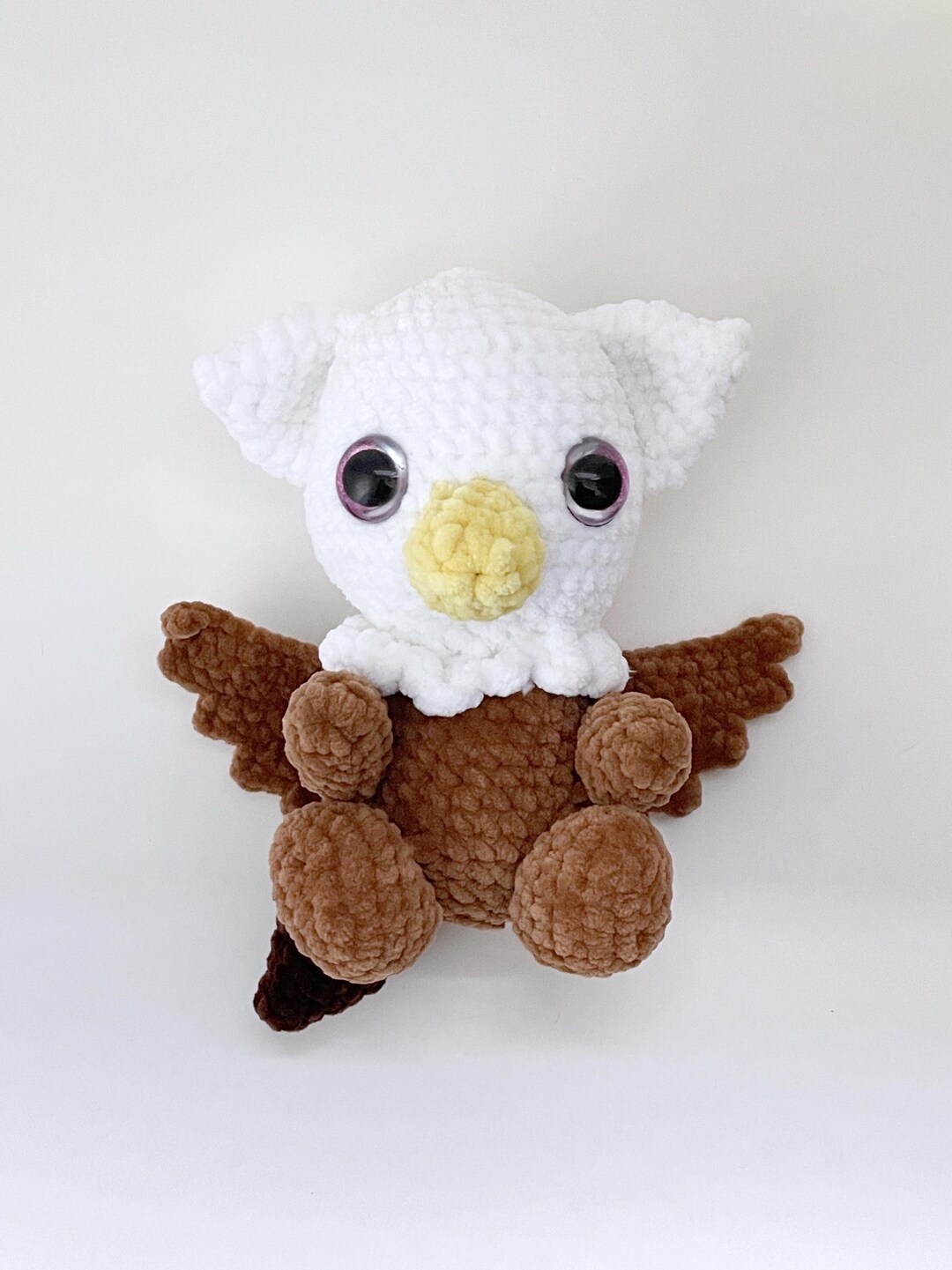 Griffin Stuffed Animal Plushie Handmade Crochet Amigurumi Mythical ...