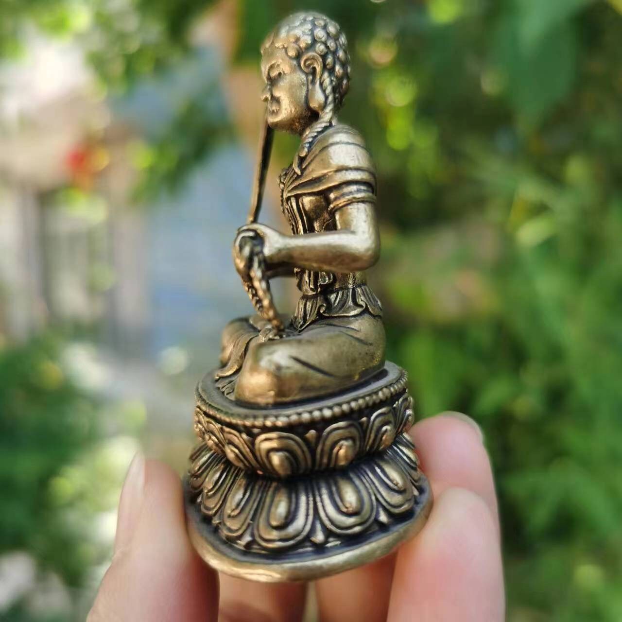 Tibet Copper Meditation Budda Statue Copper Carving Zen,car Decor ...