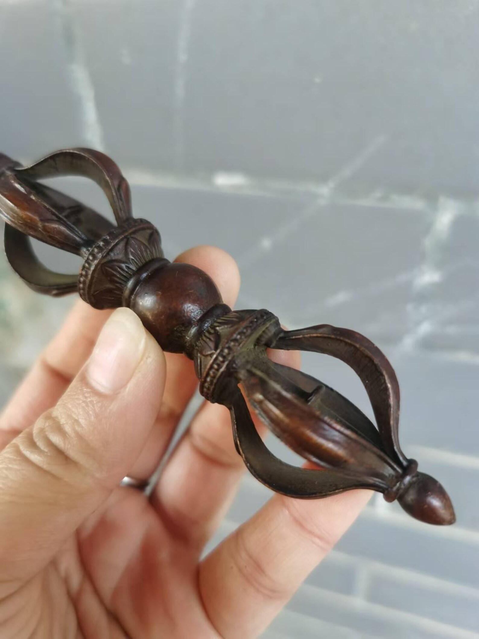 Pair Vintage Copper Vajra Phurba Creative Handmade Buddha Vajra ...