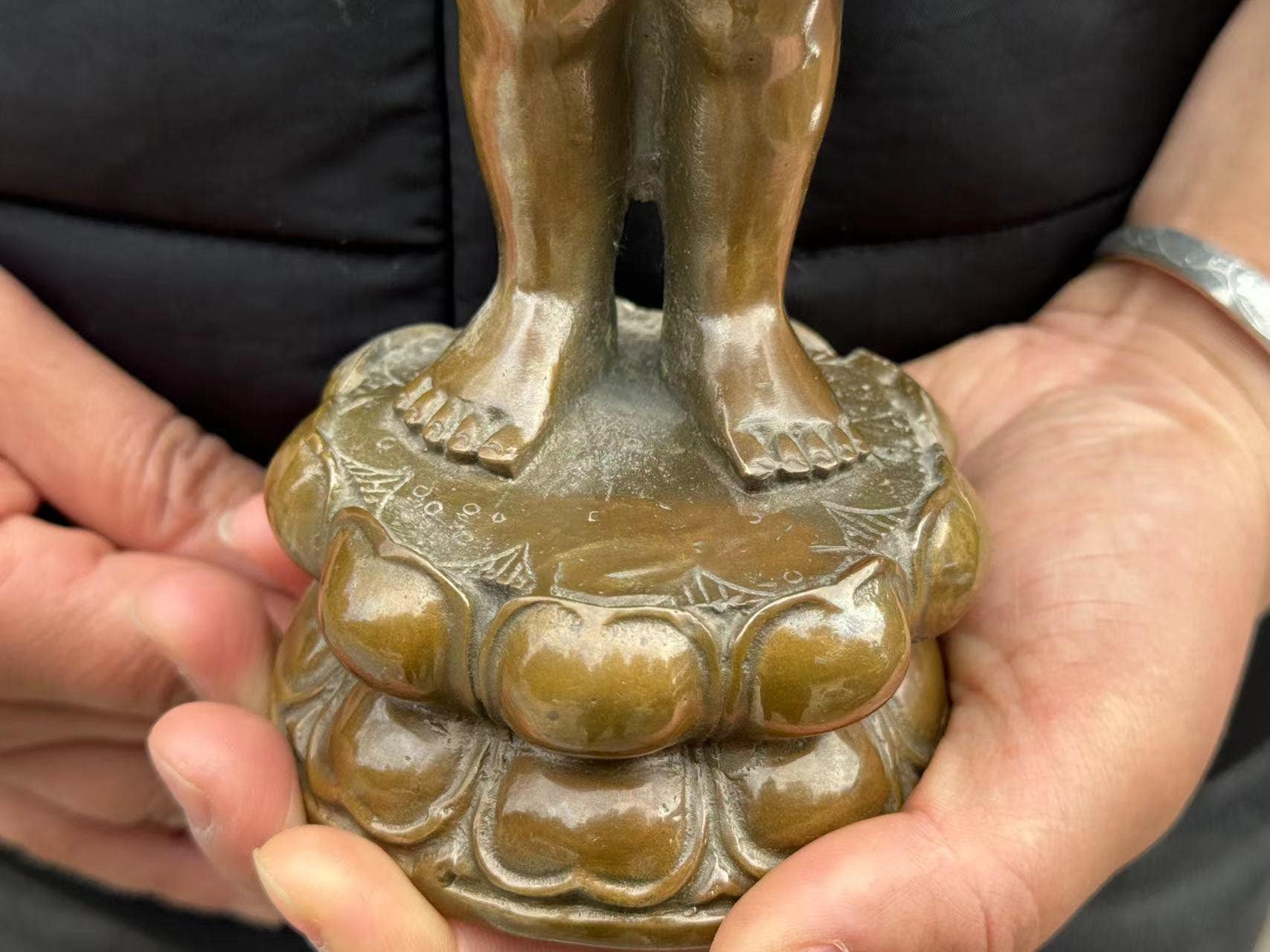Tibetan Copper Shakyamuni Crown Prince Buddha Statue, Tibet Temple ...