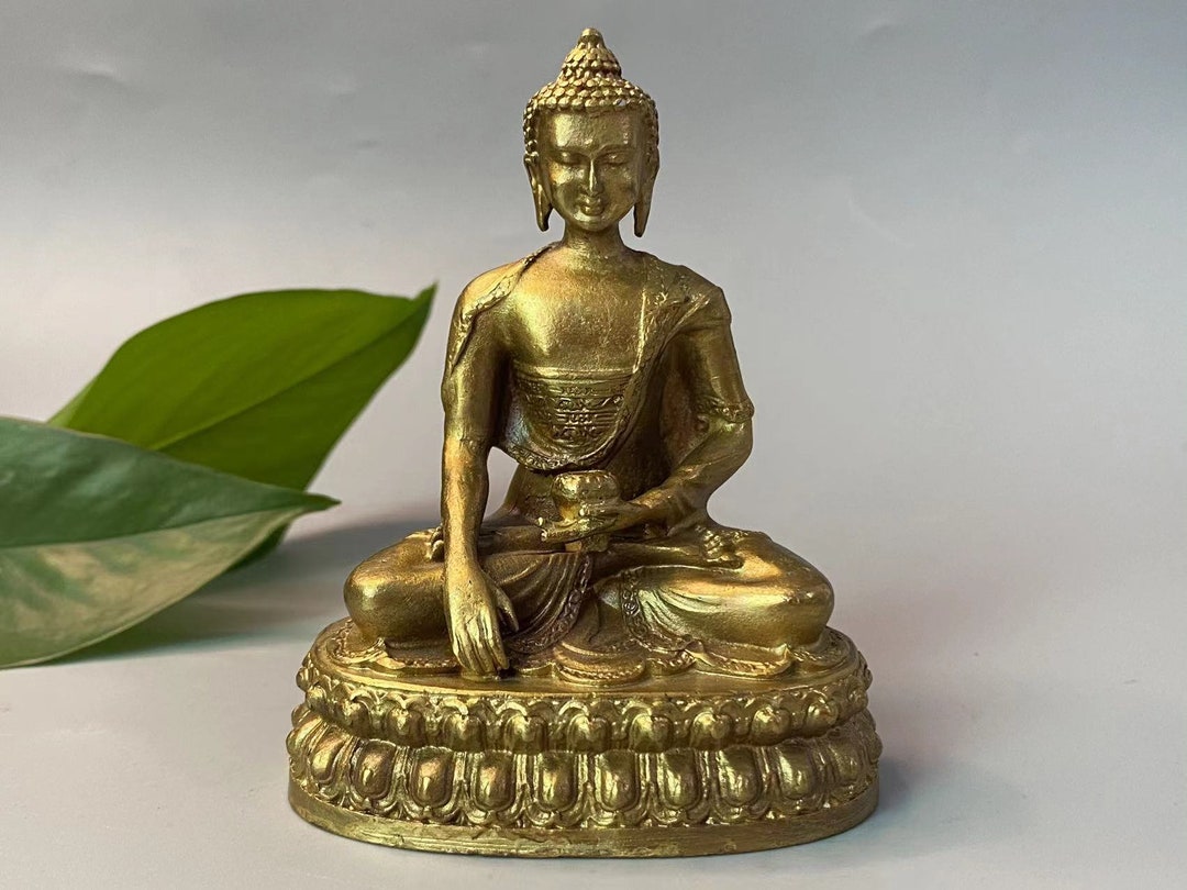 Tibet Copper Meditation Budda Statue Copper Carving .zen,car Decor ...