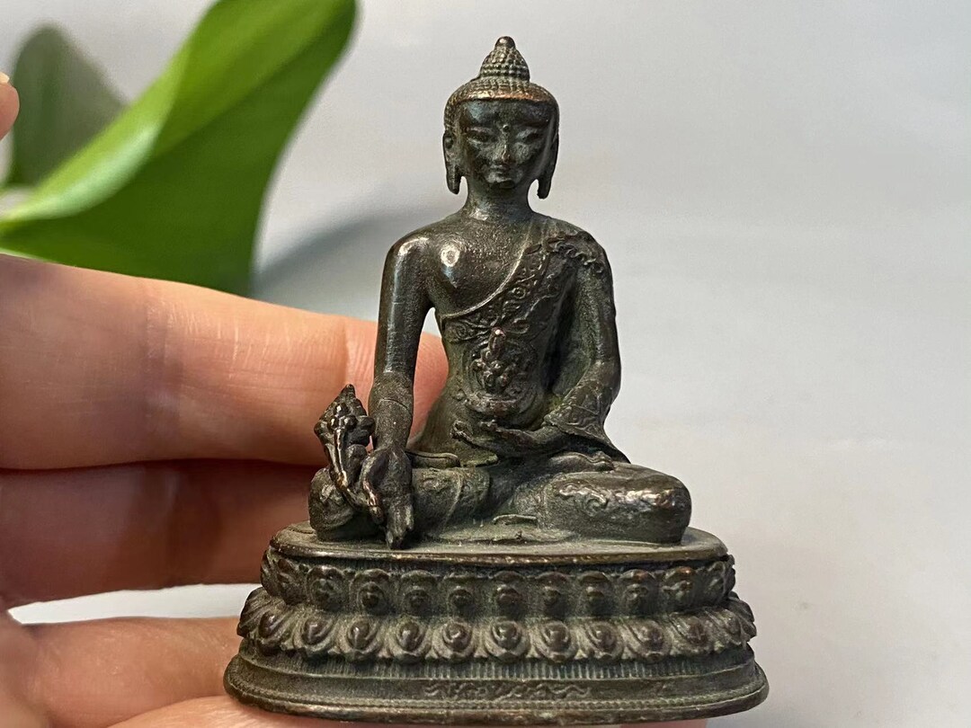 Tibet Copper Meditation Budda Statue Copper Carving .zen,car Decor ...