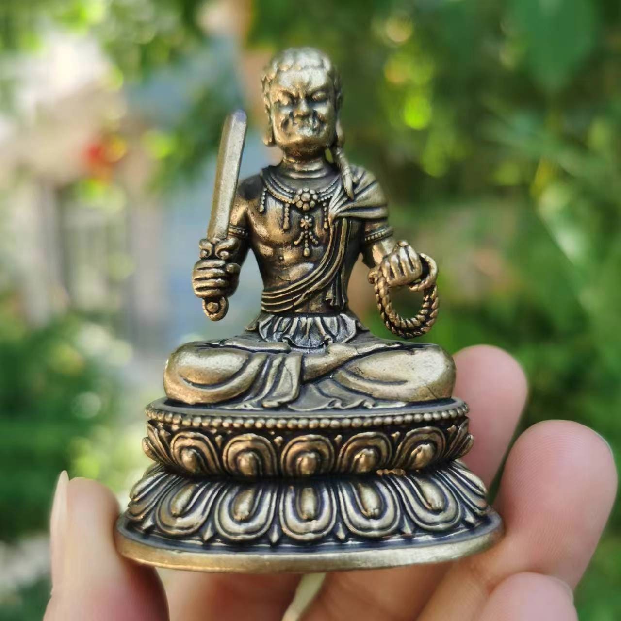 Tibet Copper Meditation Budda Statue Copper Carving Zen,car Decor ...
