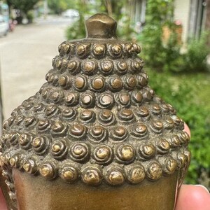 Vintage Copper Buddha Head Small Zen Meditation Copper Casting, Detail ...
