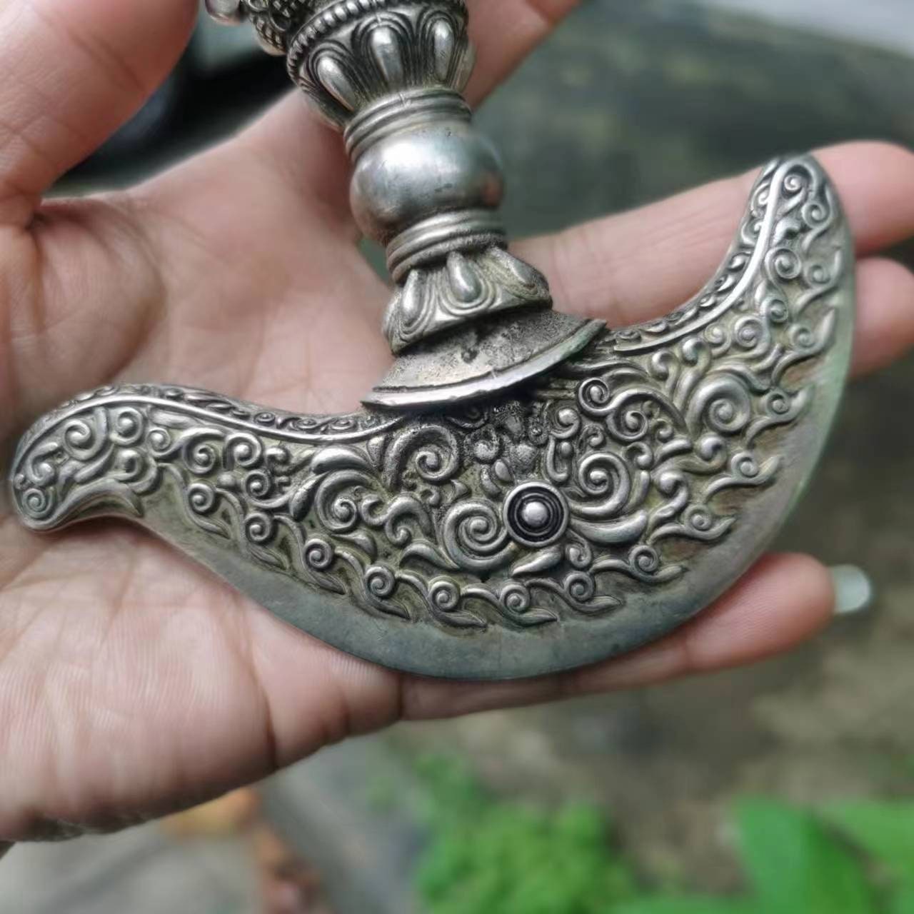 Tibet Gilt Phurpa Dorje Phurpa, Pestle Vajra Talisman Pendant, Buddha ...