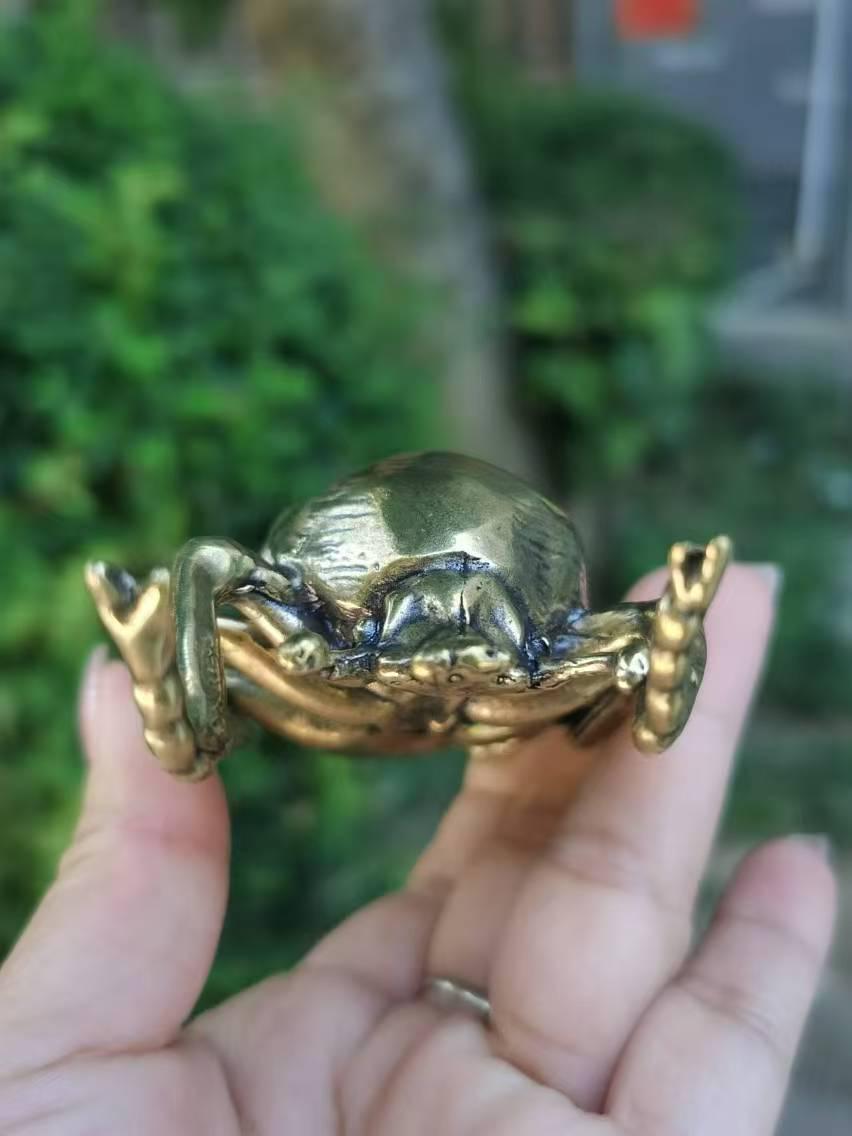 350gram/12.5oz Solid Huge Brass Beetle Statue, Copper Simulation Bug ...
