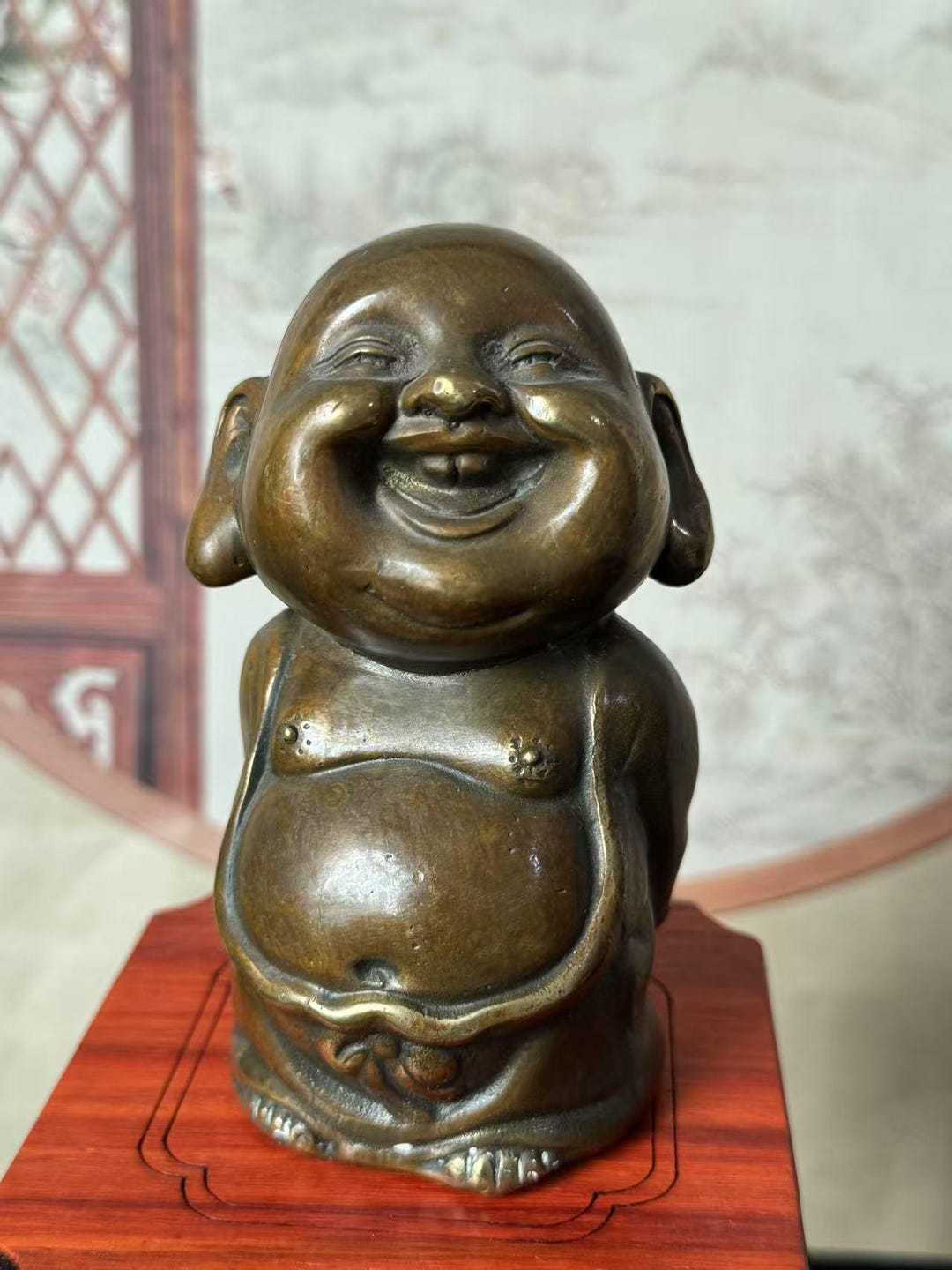 Tibet Buddha Statue,brass Big Belly Maitreya Buddha Fengshui Buddhism ...