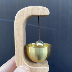 Brass Bell for Door Opening Decorative Wooden Bell/ Hanging Bell ...