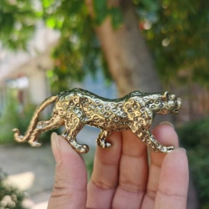 Bronze Metal Cougar Leopard Lion Panther Statue Sculpture Figure Modern ...