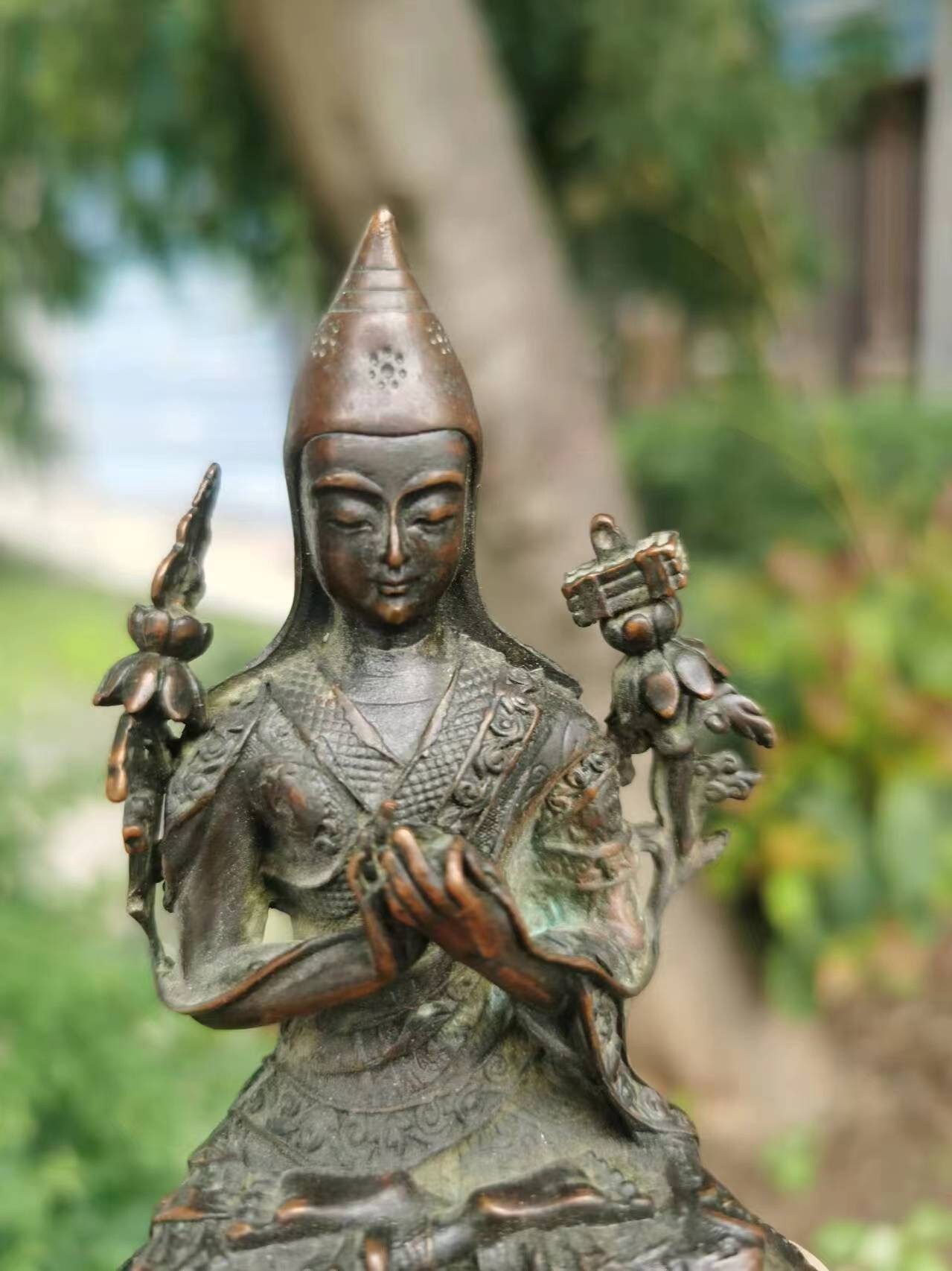 Tibet Buddha Statue, Lotus Budha Bodhisattva Fengshui Zen Buddhism ...