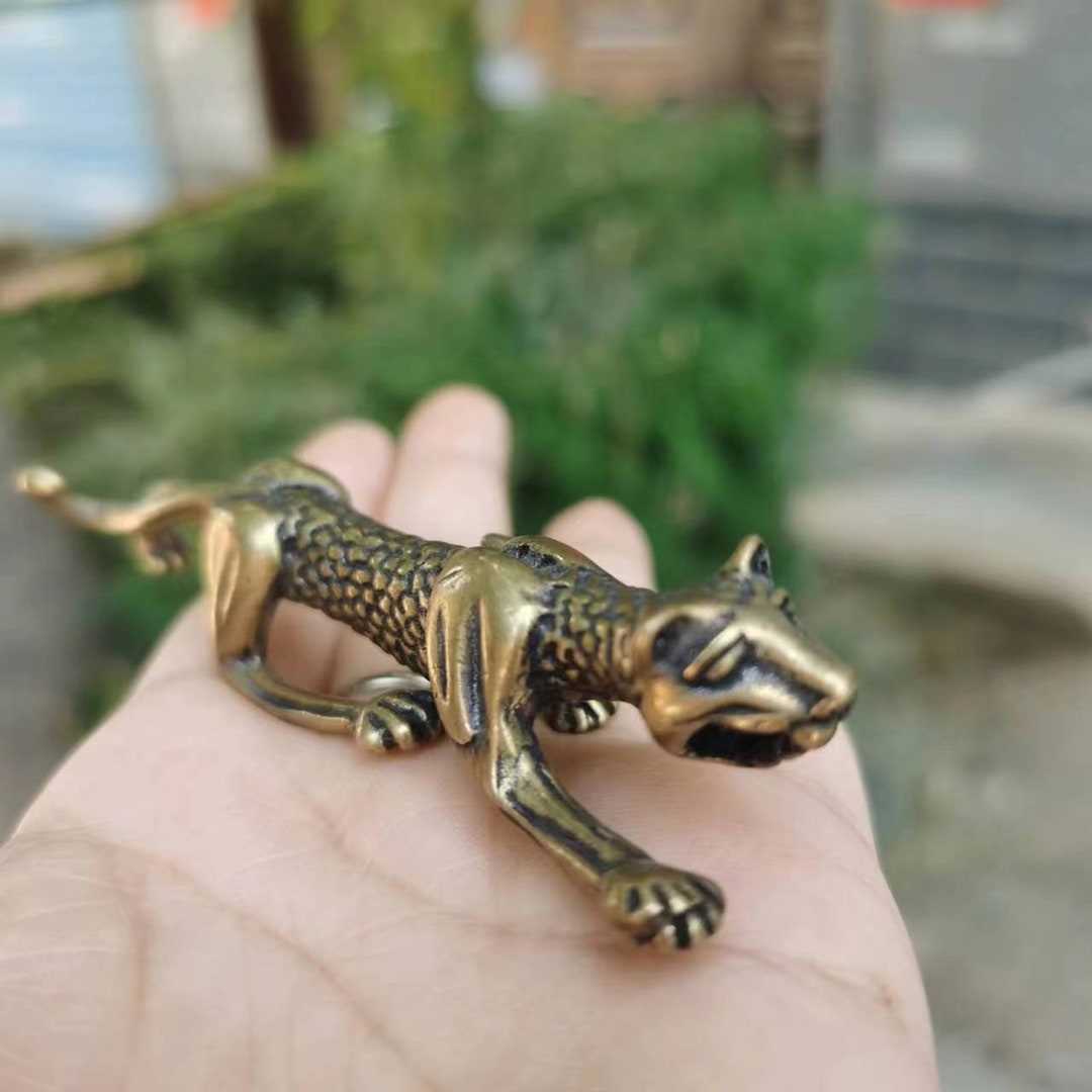 Bronze Metal Cougar Leopard Lion Panther Statue Sculpture Figure Modern ...