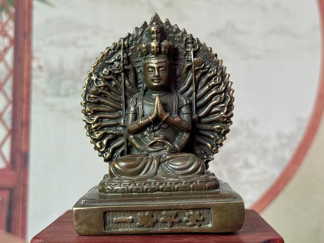 Tibet Vintage Buddha Statue,thousand-hand Guanyin Buddha Kwan-yin ...