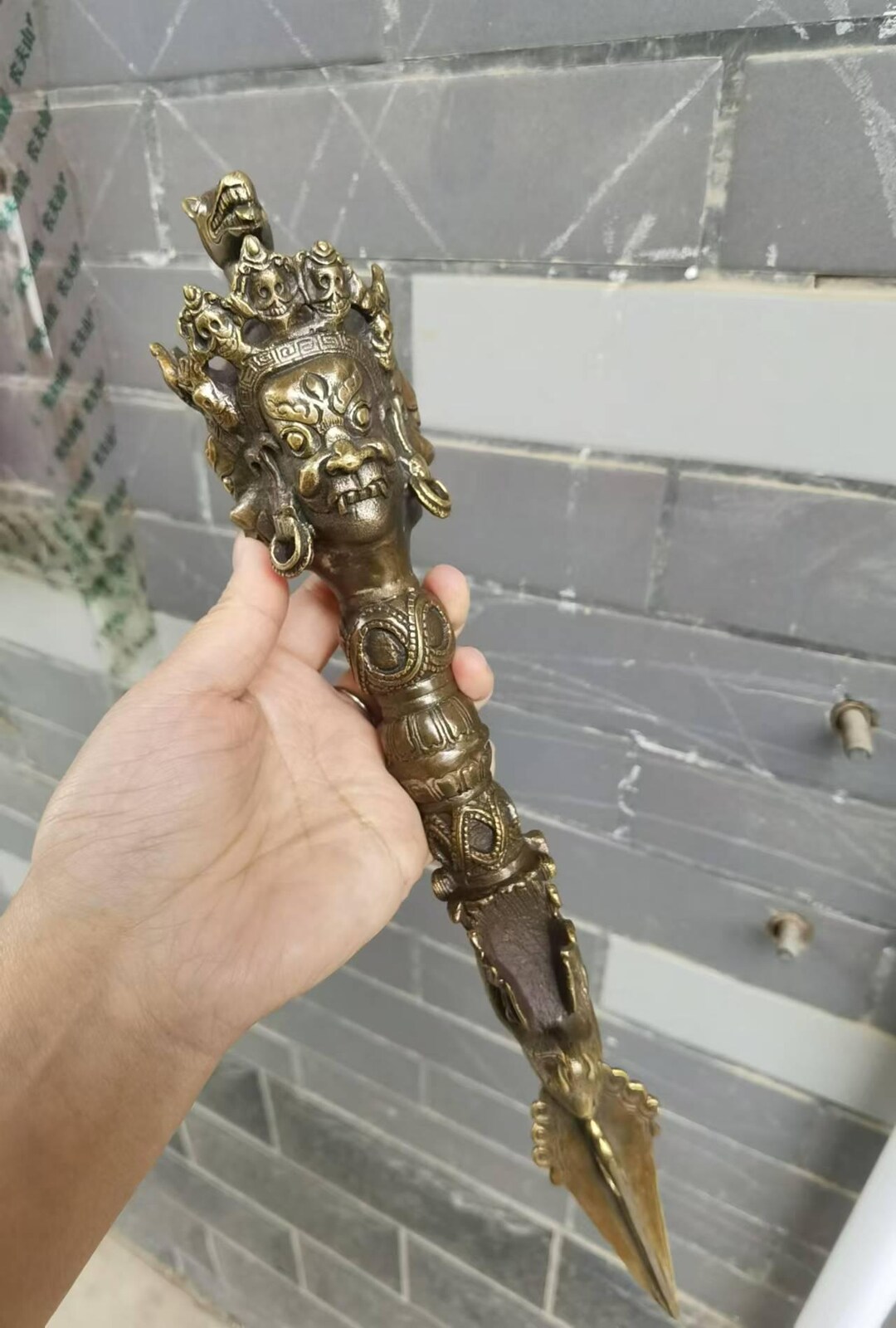 Vintage Copper Vajra Phurba Creative Handmade Buddha Vajra Handicraft ...