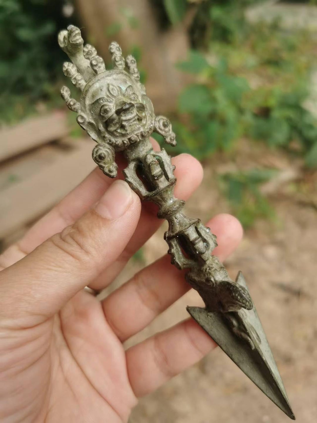 Vintage Copper Vajra Phurba Pestle Handmade Buddha Vajra Handicraft ...