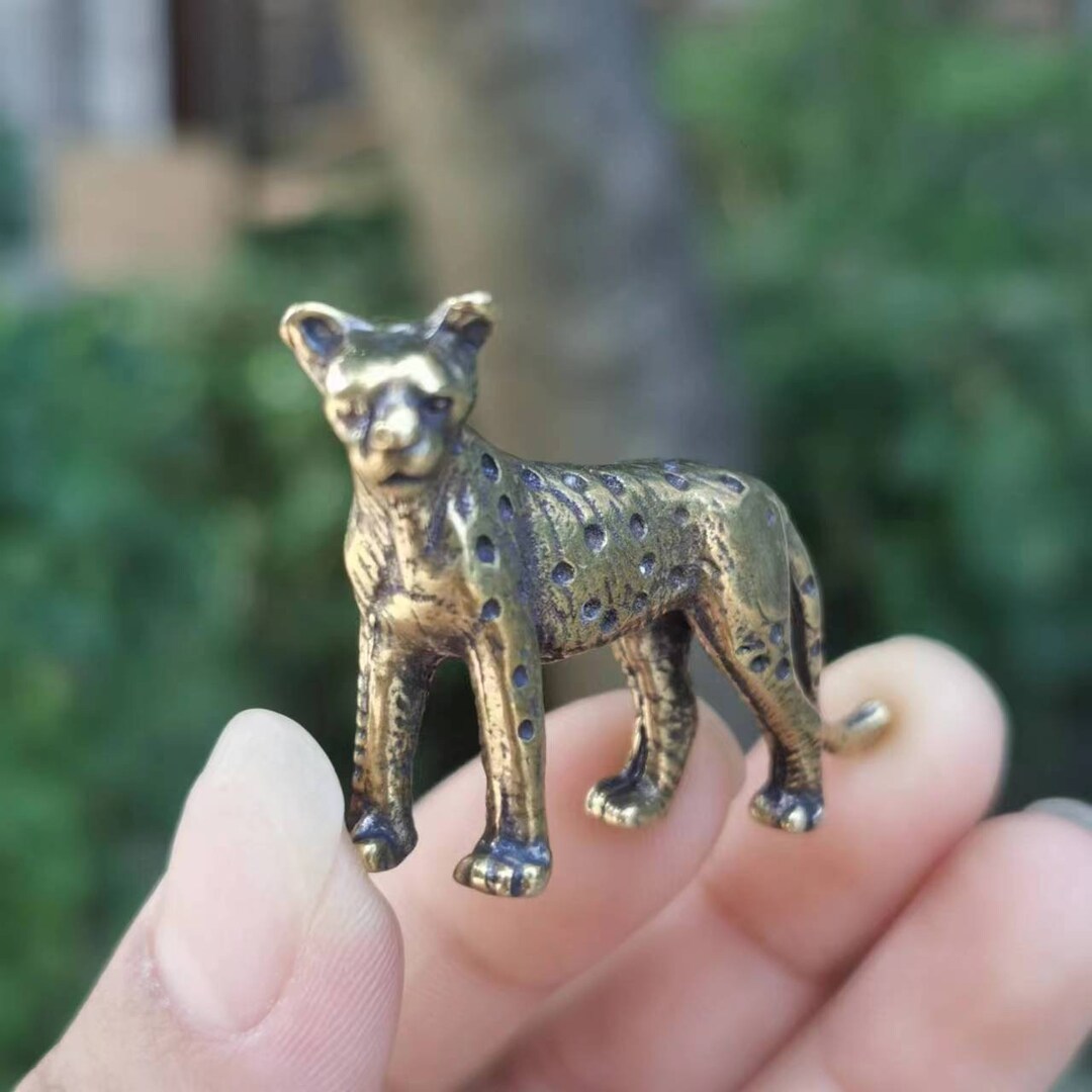 Bronze Metal Cougar Leopard Lion Panther Statue Sculpture Figure Modern ...