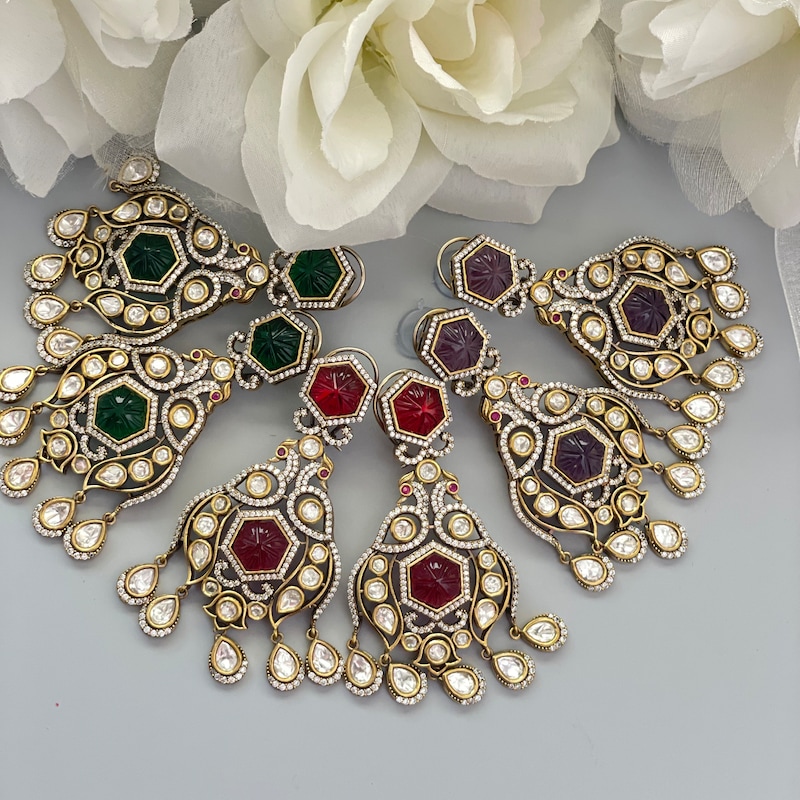 Indian Earrings - Etsy