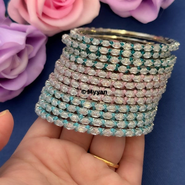 Crystal Bangle - Etsy