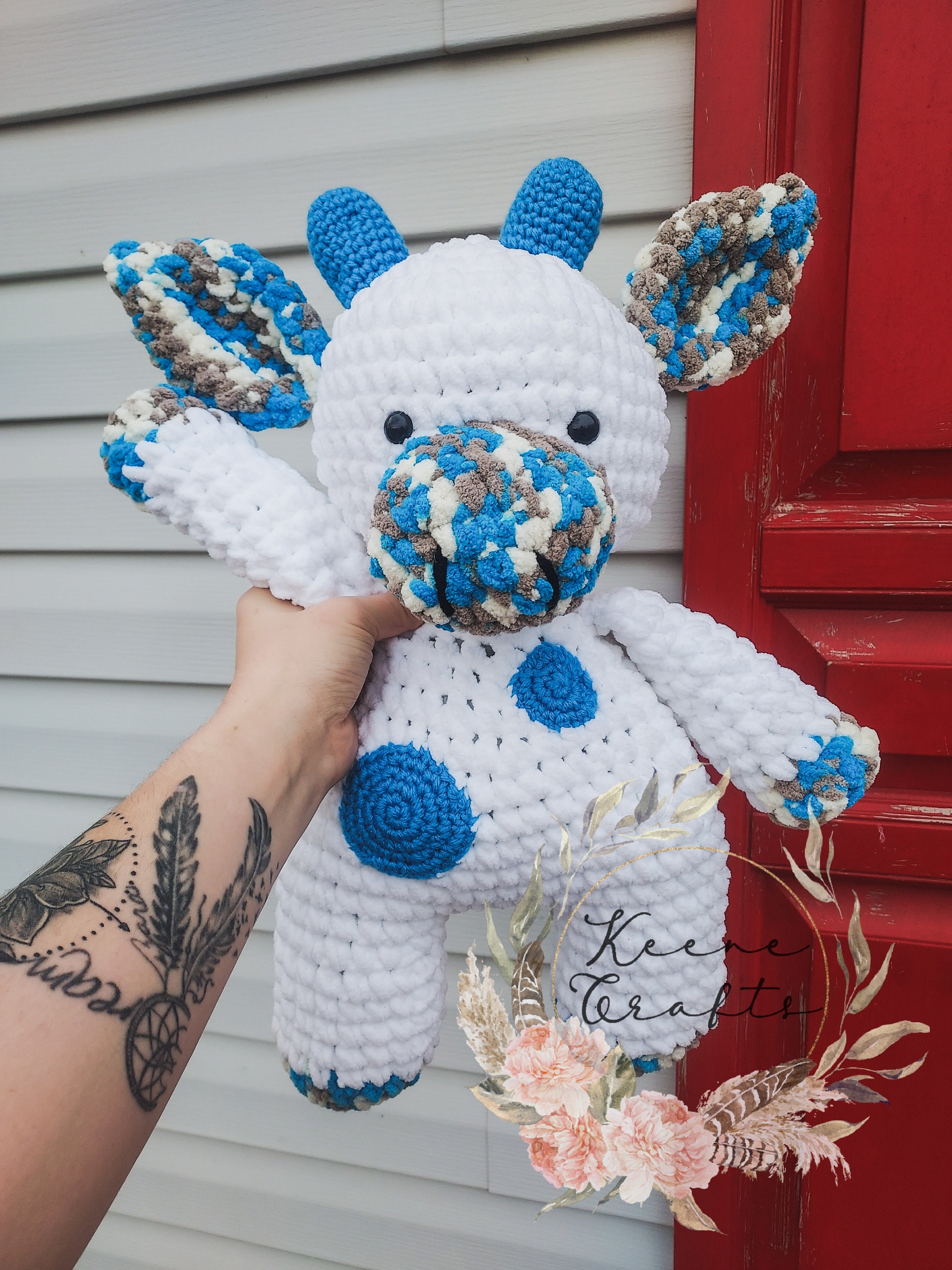 Cooper Cow Plushie Crochet Pattern - Etsy