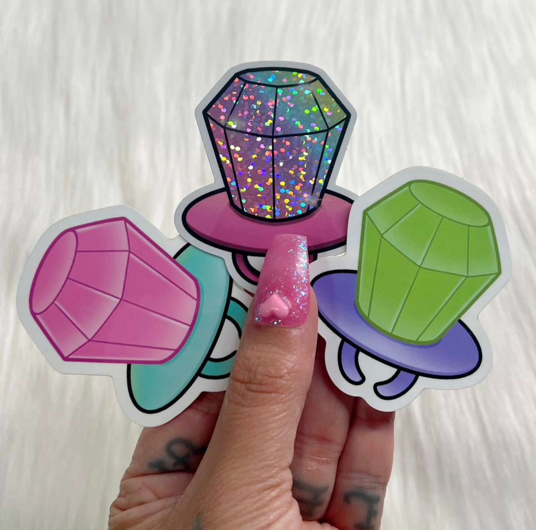90's Candy Ring - Vinyl Sticker - Etsy