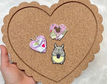 Heart Shaped Pin Board - Etsy