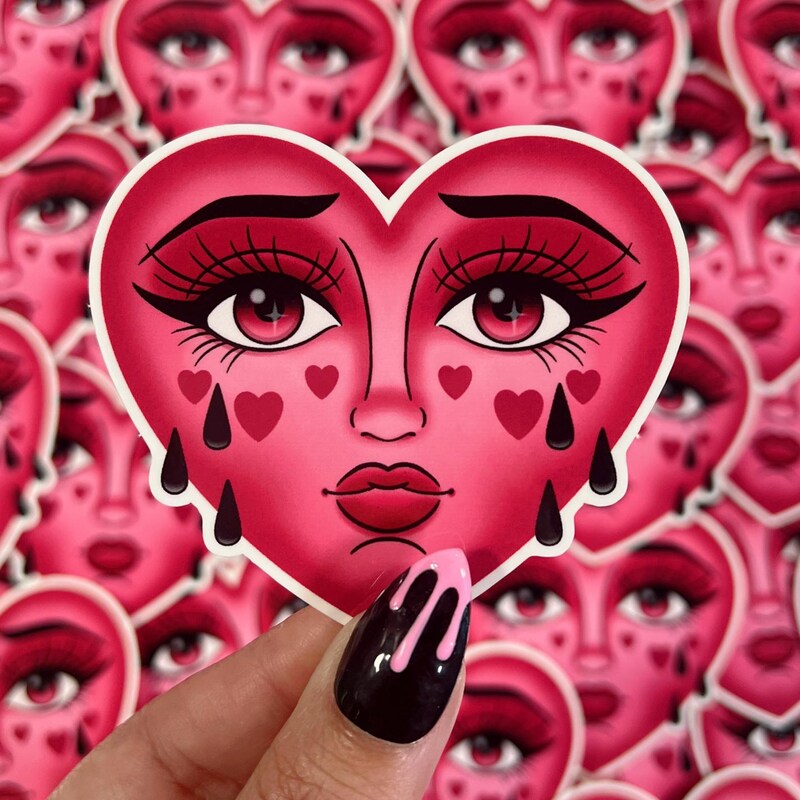 Crying Heart - Etsy