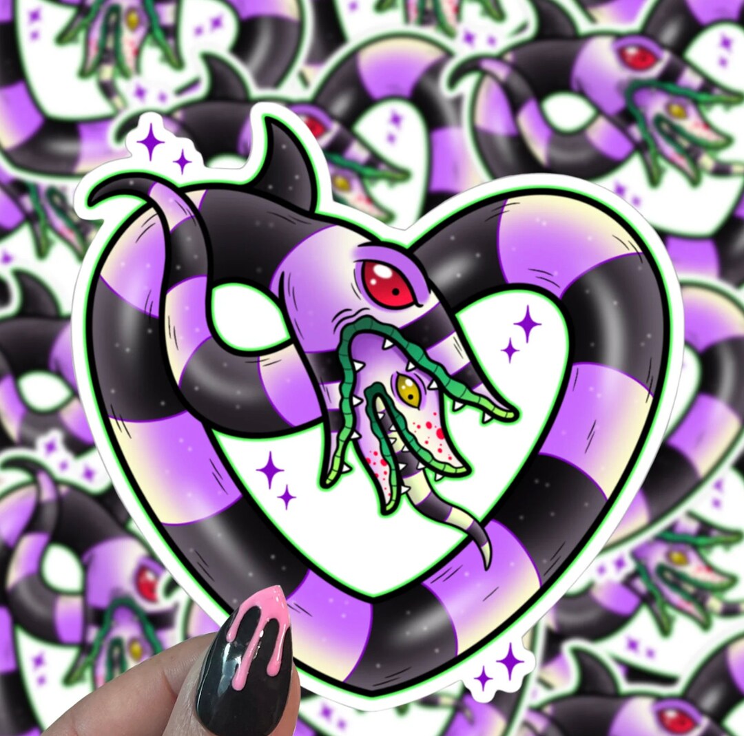 Sandworm Heart - Vinyl Sticker - Etsy