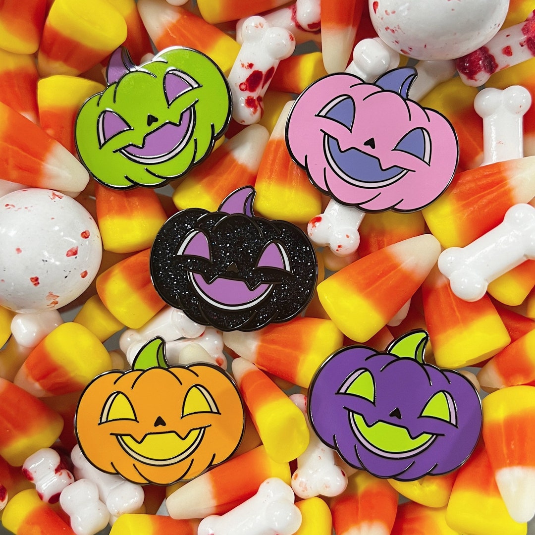 Mini Pumpkin - Enamel Pin - Etsy