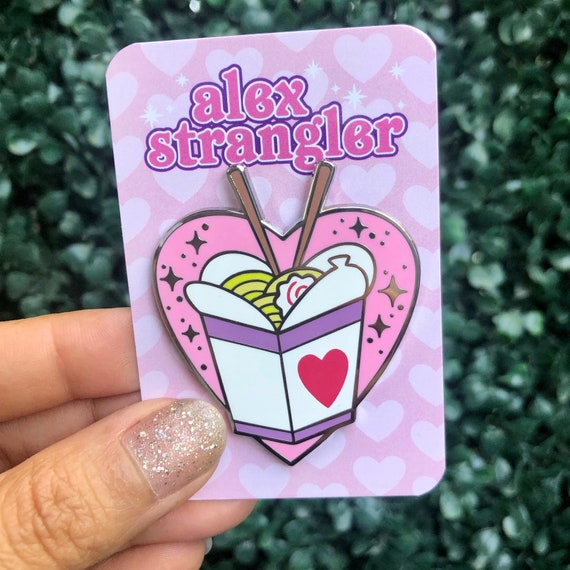 Takeout Box Enamel Pin - Etsy
