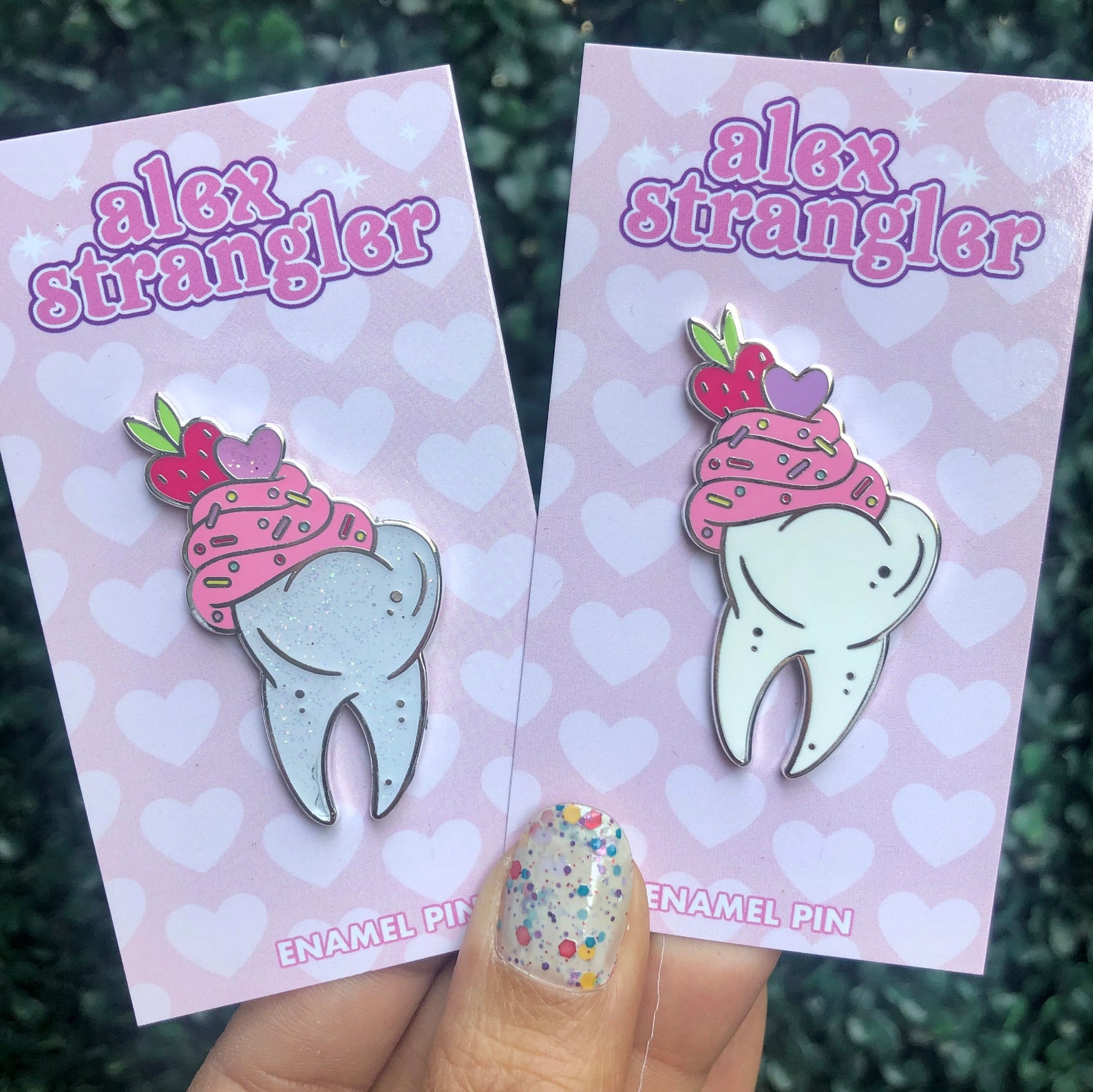 Sweet Tooth Enamel Pin - Etsy