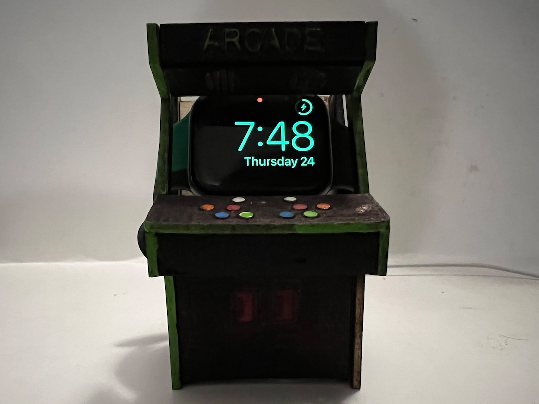 Arcade Apple Watch Charger Holder - Etsy