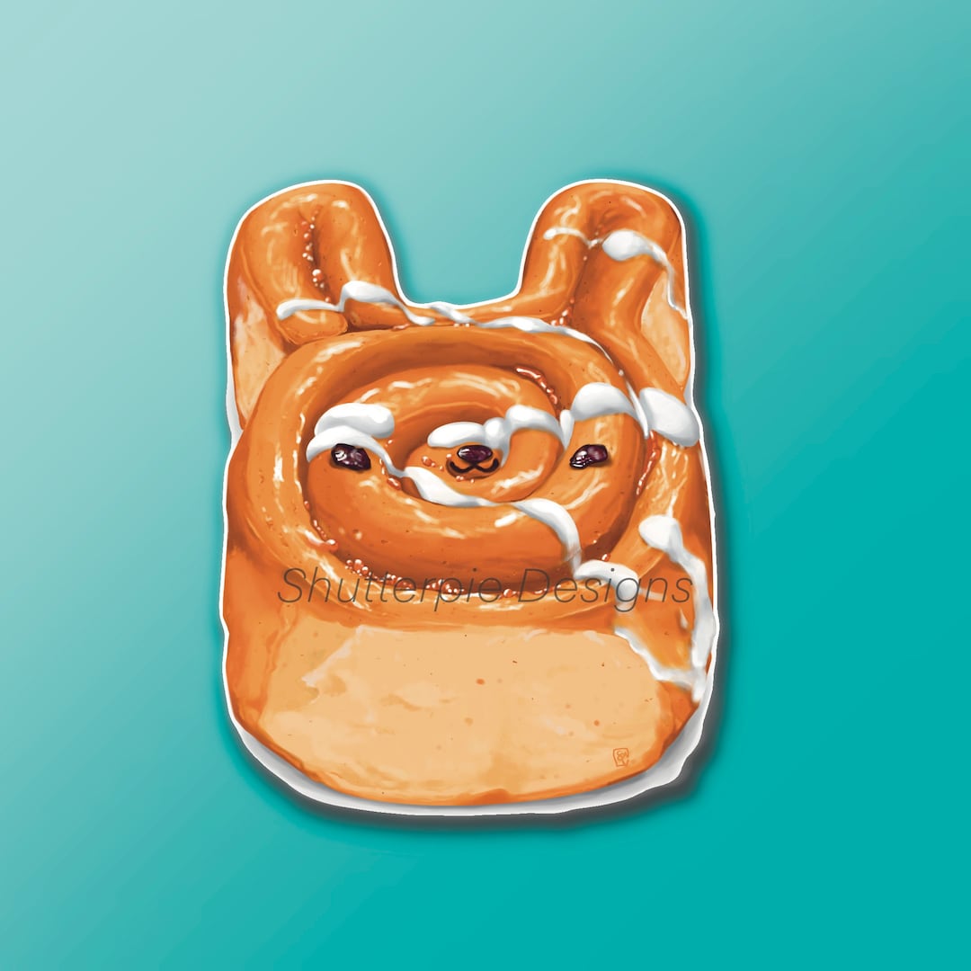 Undertale Realistic Cinnamon Bunny - Video Game Food Sticker - Laptop ...