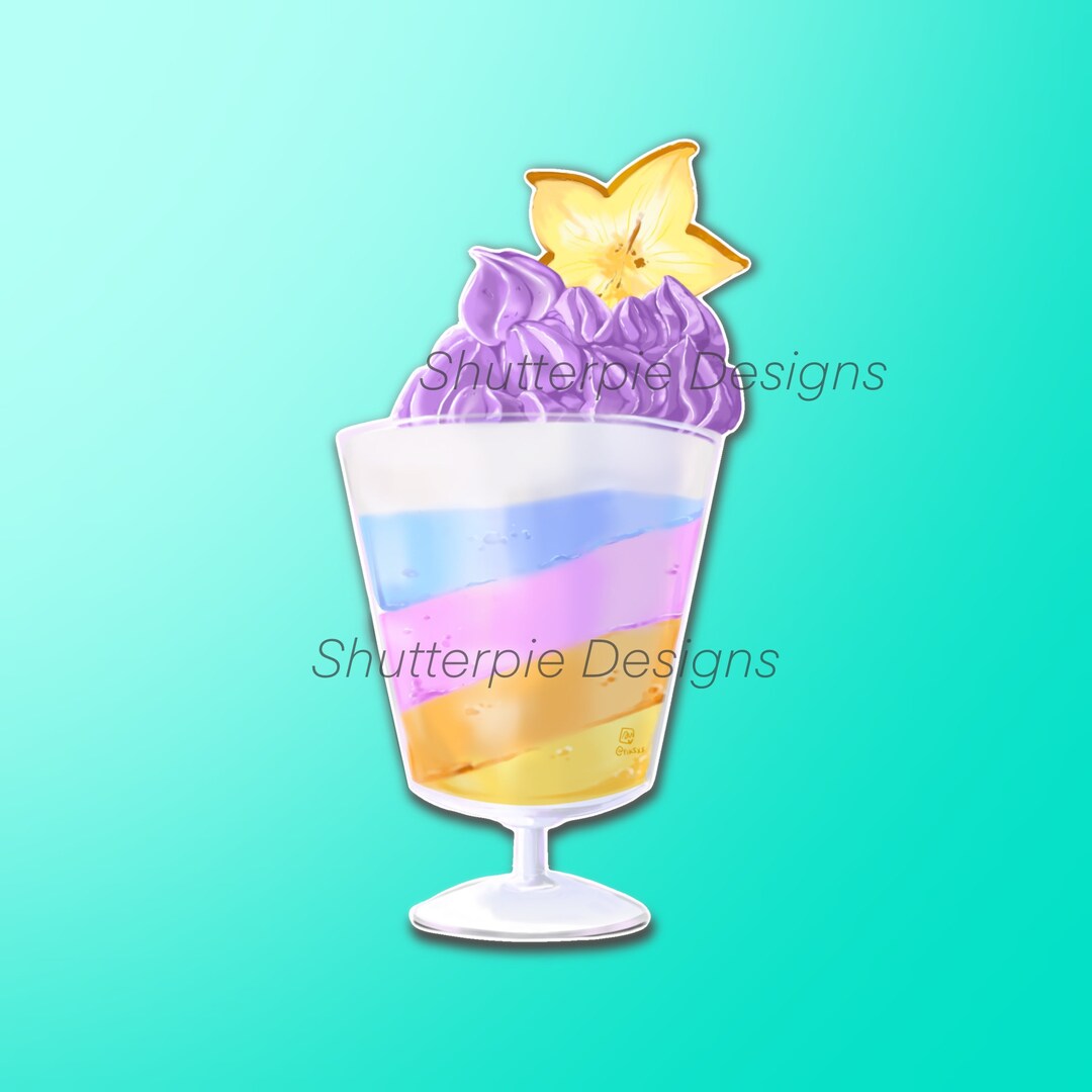 Undertale Realistic Starfait Video Game Food Sticker Laptop Sticker ...