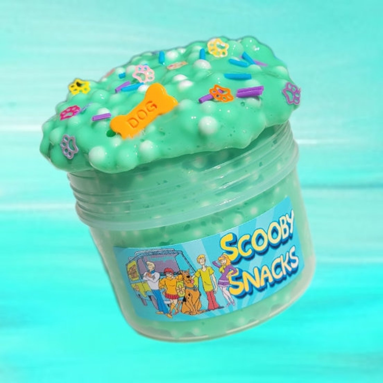 Scooby Snacks Floam Slime Scooby Doo Themed Fruit Loop - Etsy