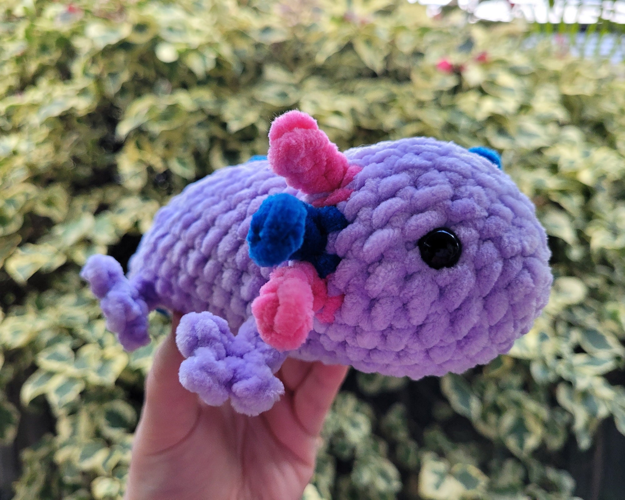 Crochet Bisexual Pride Axolotl Amigurumi Axolotl Handmade - Etsy