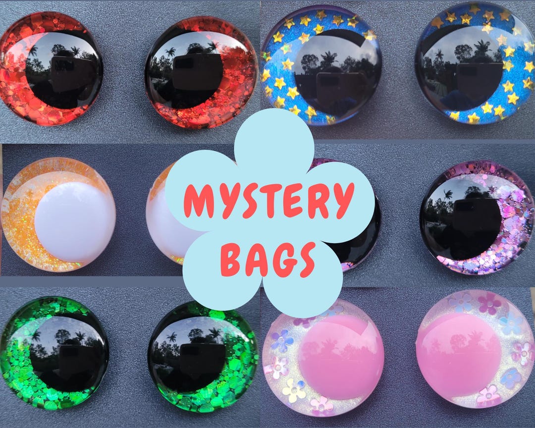 Mystery Bags - Safety Eyes | Amigurumi Glitter Craft Eyes | 18mm 20mm ...