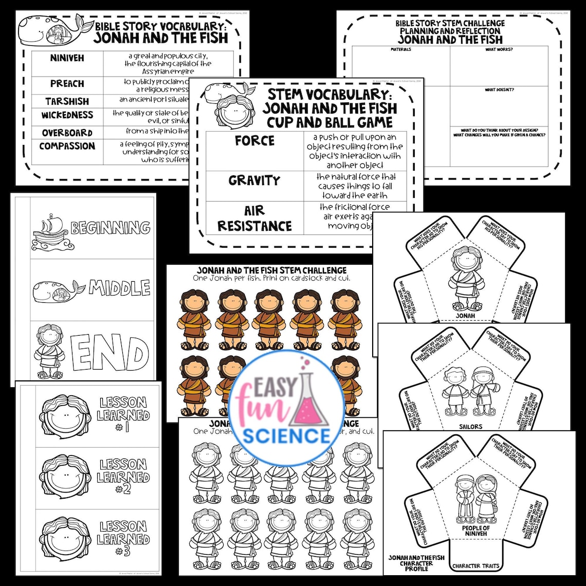 Jonah and the Whale Bible STEM Challenge | Sunday School Lesson ...