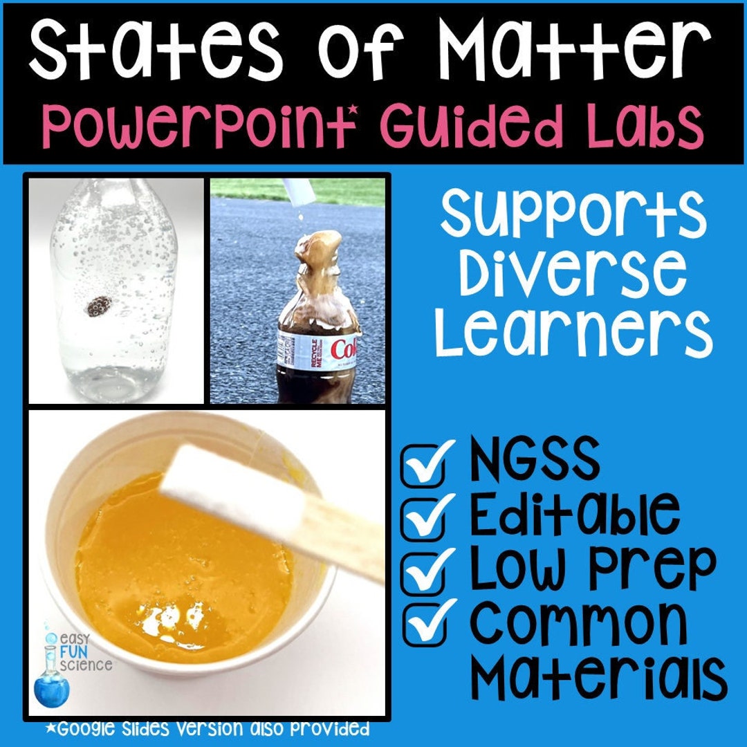 States of Matter Labs Editable Digital - Etsy