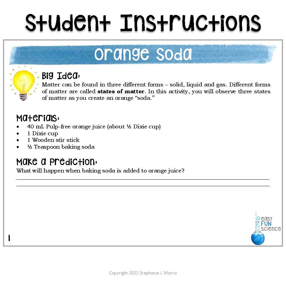 States of Matter Labs Editable Digital - Etsy