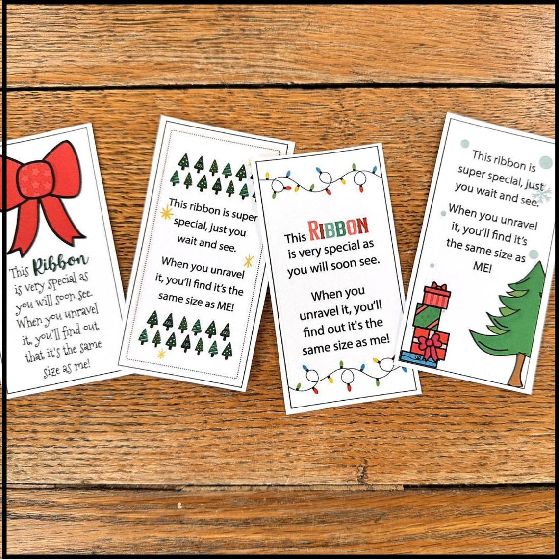 Ribbon Height Ornament Tags Printable | Holiday Keepsake Craft for Kids ...