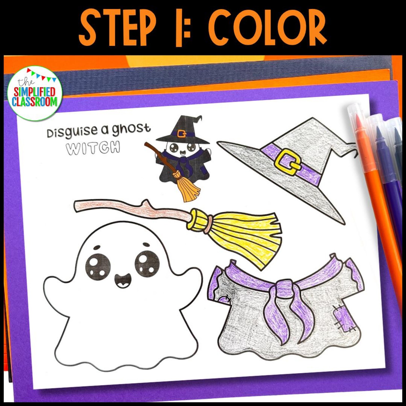 Disguise a Ghost Halloween Ghost Craft Template - the Ghost in Disguise ...