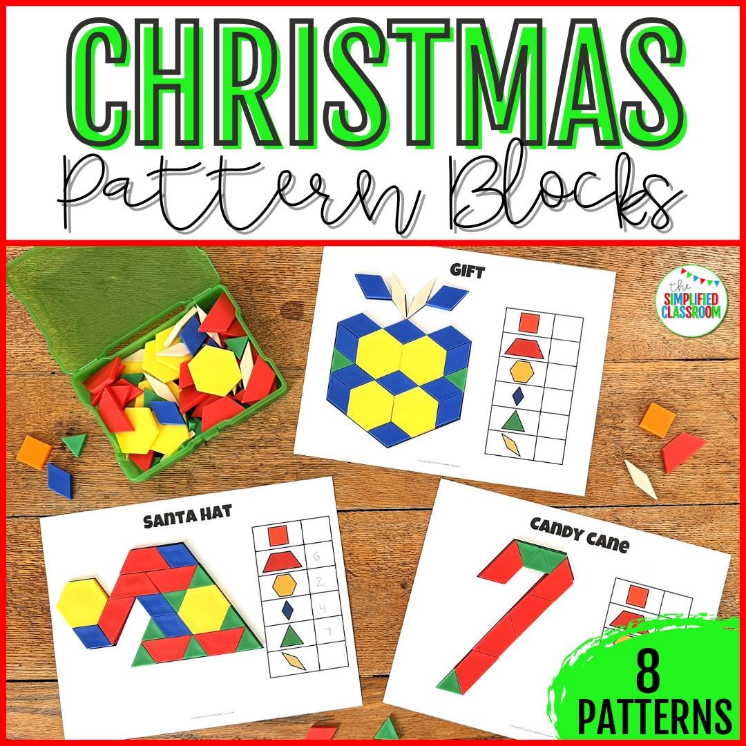Christmas Tangrams, Christmas Pattern Block Mats, Printable Tangrams ...