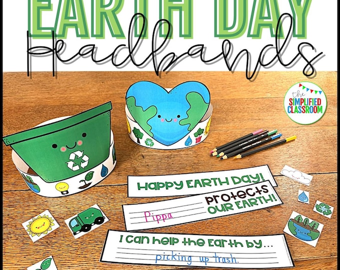 Earth Day Crown Template Printable Earth Paper Crown Environmental ...