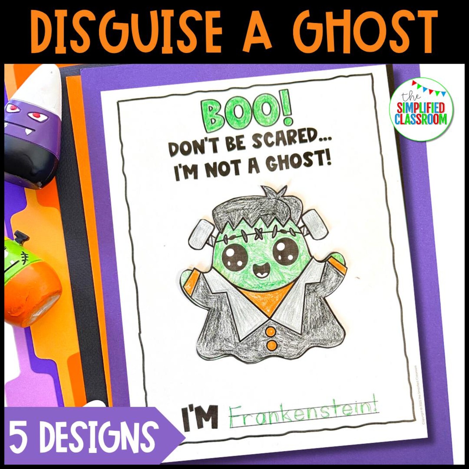 Disguise a Ghost Halloween Ghost Craft Template - the Ghost in Disguise ...