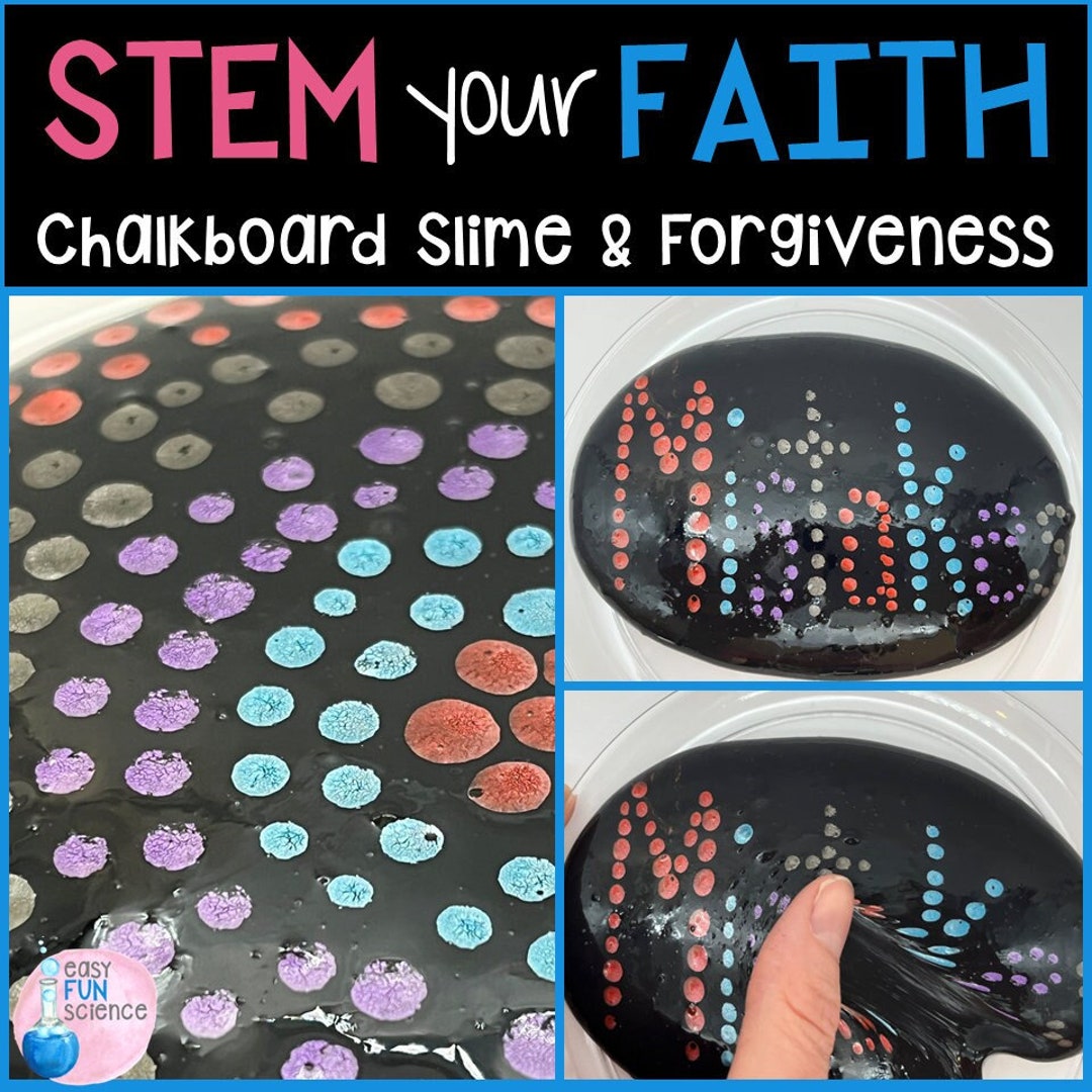 Chalkboard Slime Object Lesson About Forgiveness - Etsy