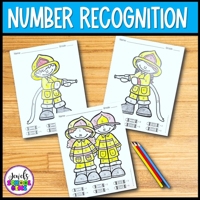 Fire Safety Coloring Pages - Fire Prevention Week Activities - Color by ...