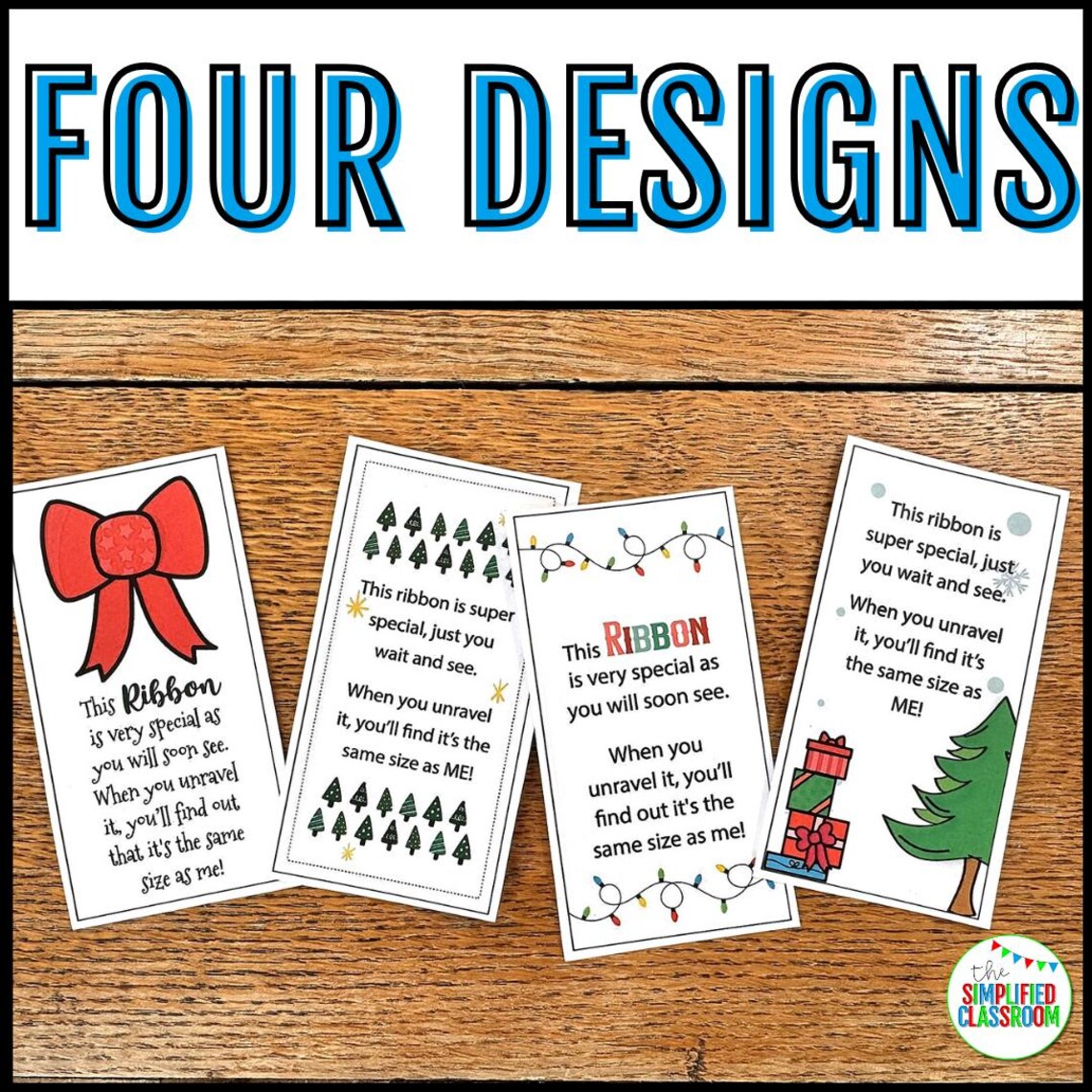 Ribbon Height Ornament Tags Printable | Holiday Keepsake Craft for Kids ...