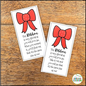 Ribbon Height Ornament Tags Printable | Holiday Keepsake Craft for Kids ...